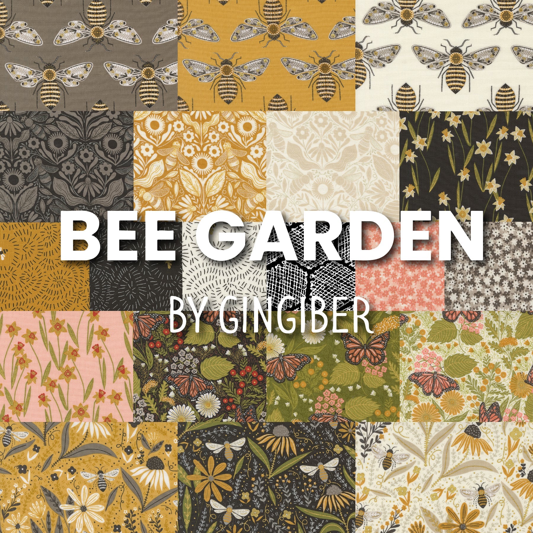 Bee Garden by Gingiber with Moda Fabrics – Mx Domestic