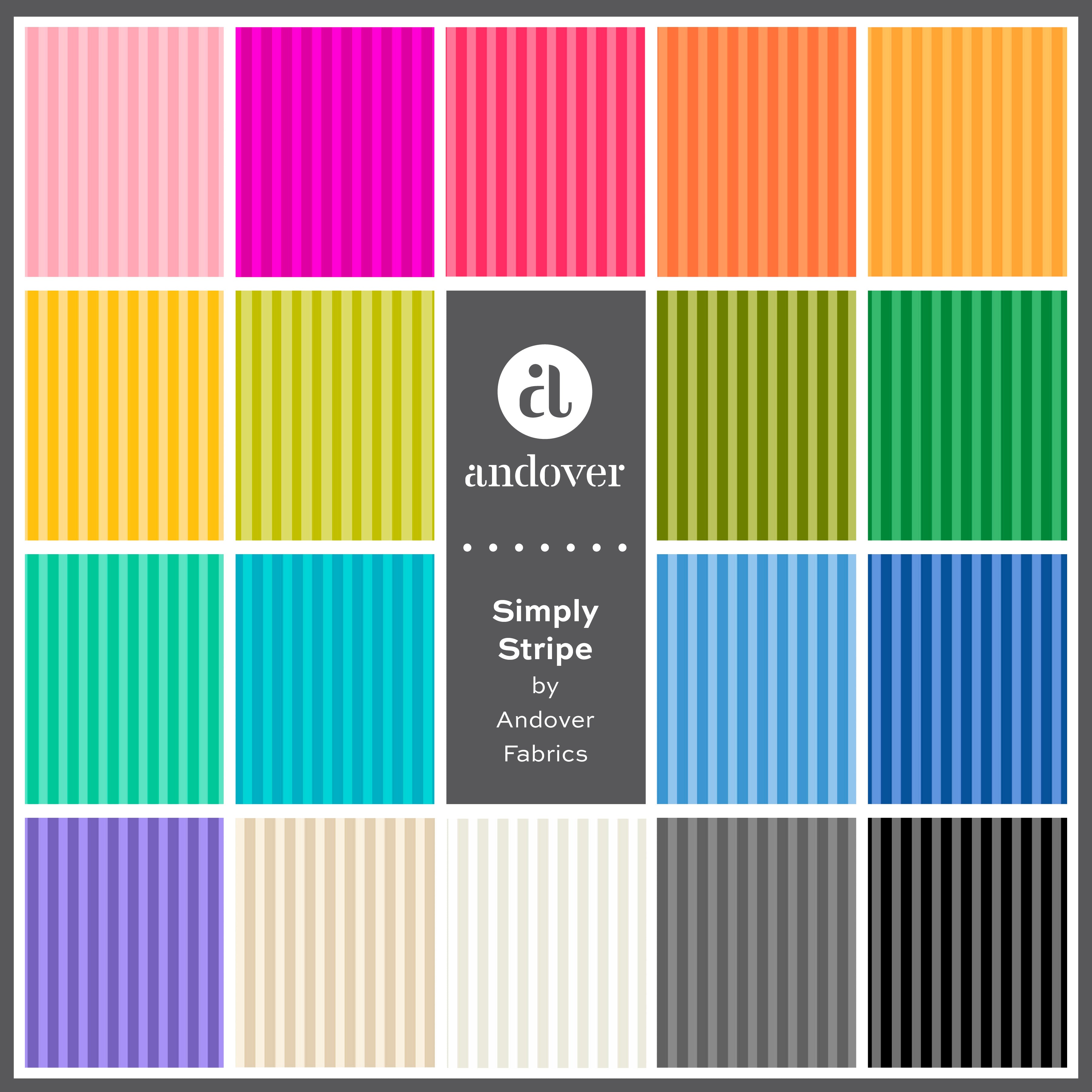 Simply Stripe Bundles - by Andover Fabrics – Mx Domestic