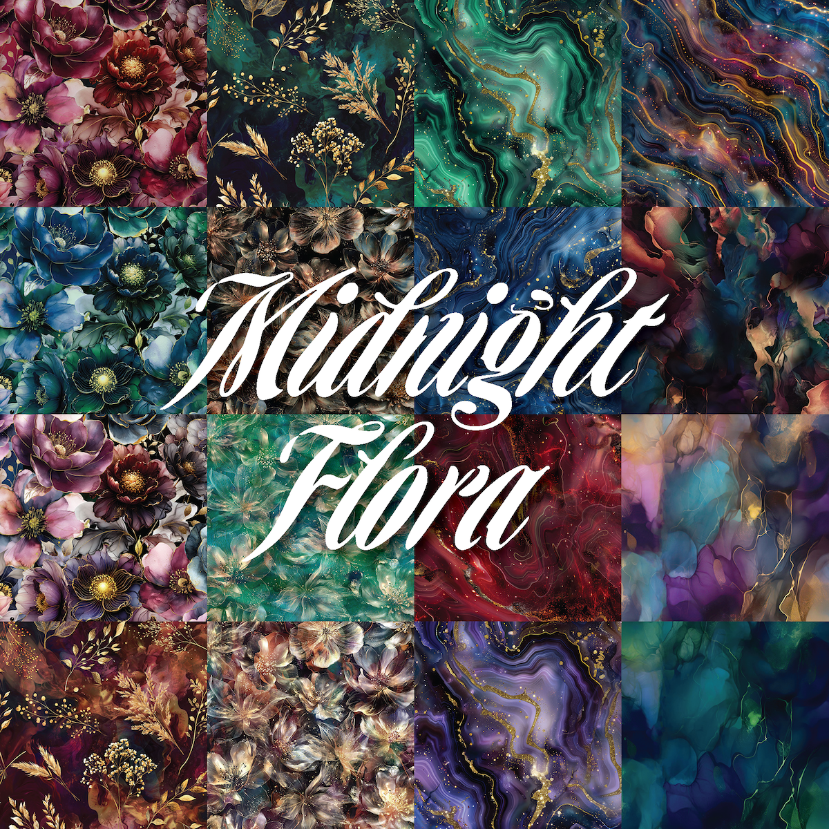 Midnight Flora by Hoffman Fabrics – Mx Domestic