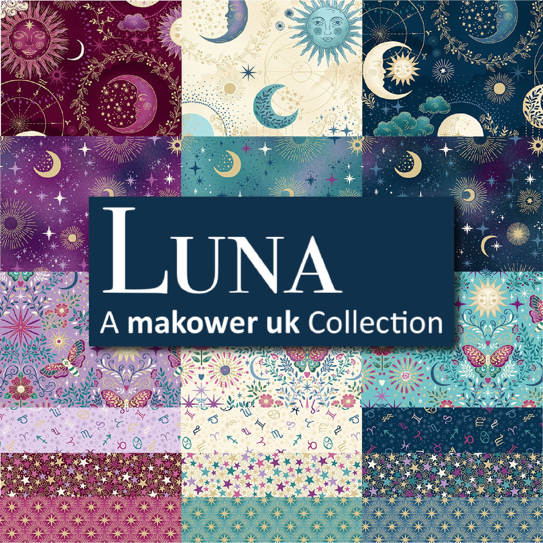 Luna by Makower UK with Andover Fabrics – Mx Domestic