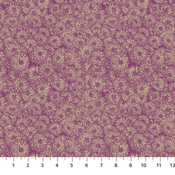 Indelible - Mums in Mauve - by Anna Maria Textiles – Mx Domestic