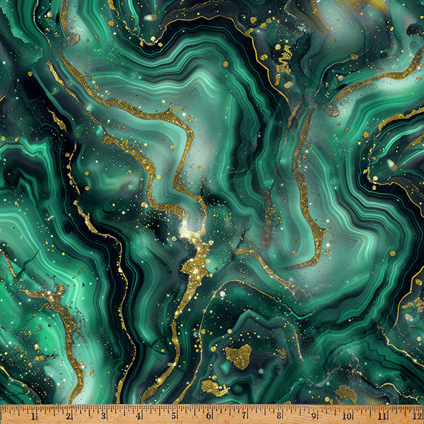 Midnight Flora - Jade - by Hoffman Fabrics – Mx Domestic